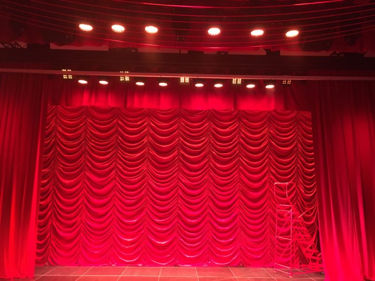 Red Velour Austrian Curtain – Bruce Thompson